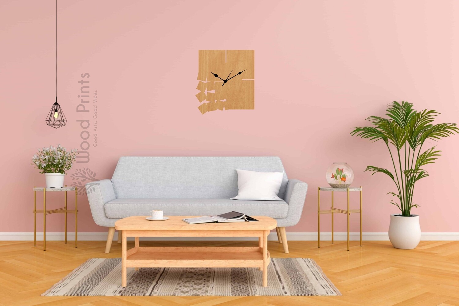 Geometric Pattern clock