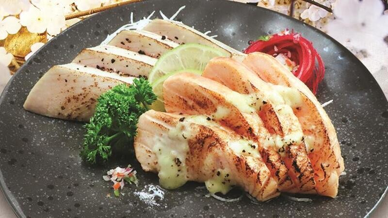 Aburi Tuna & Sockeye Salmon Sashimi