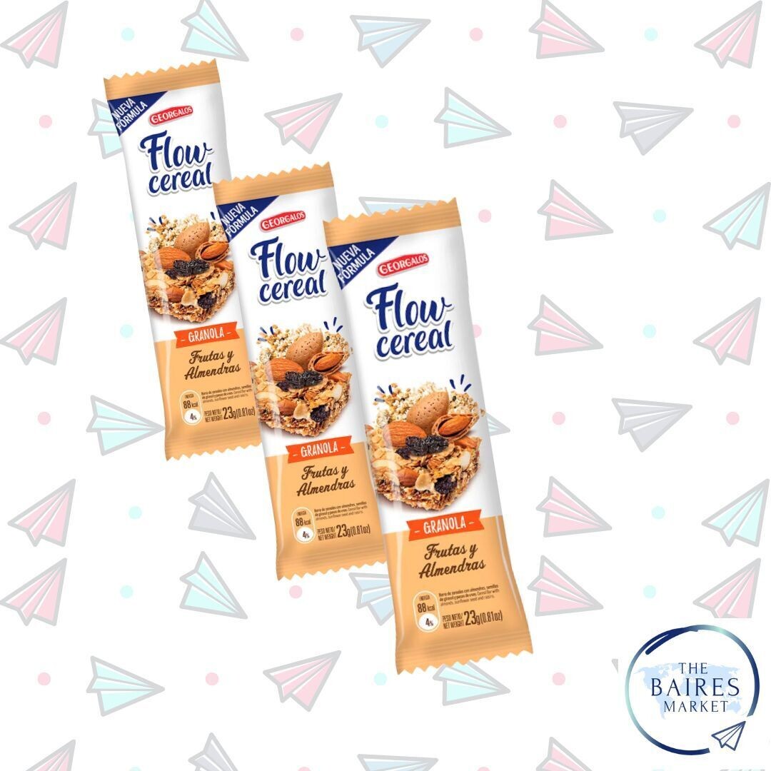 Barra de Cereal, Flow Cereal, Frutos del Bosque, Georgalos