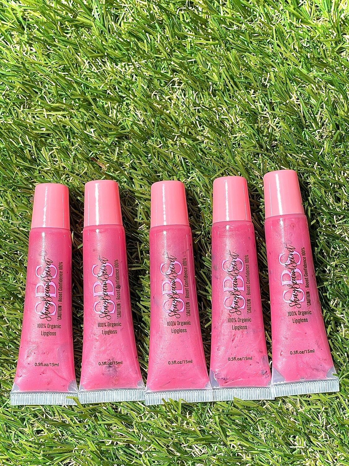 CLEAR PINK SQUEEZE TUBE LIPGLOSS