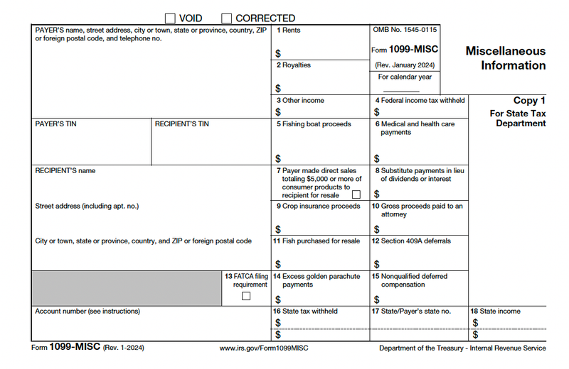 1099 Tax Forms 2024 – Editable PDF Template | Documentplug.com