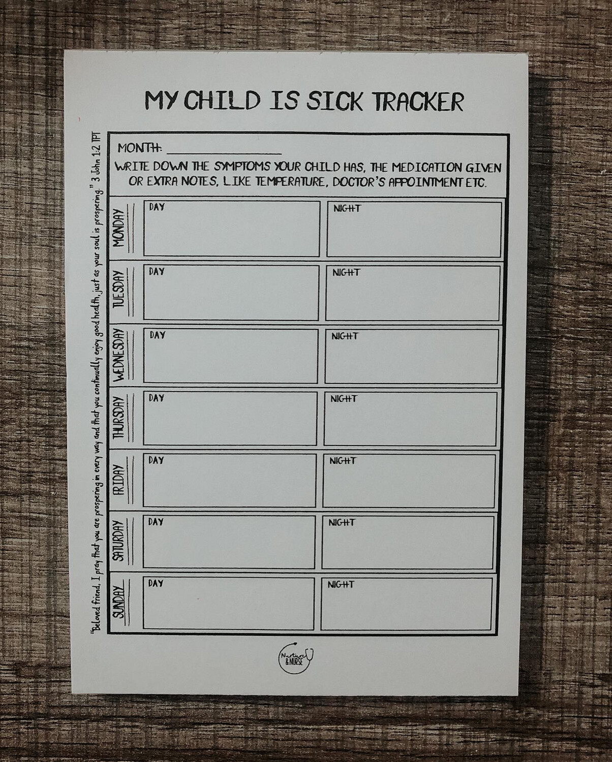 My Child Is Sick Tracker