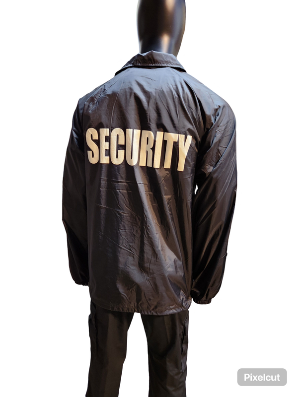 Rothco Lined Coaches Jacket Black Security