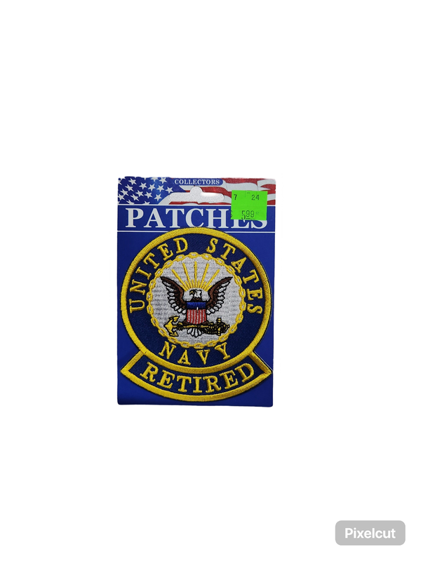 USN LOGO RETIRED PATCH