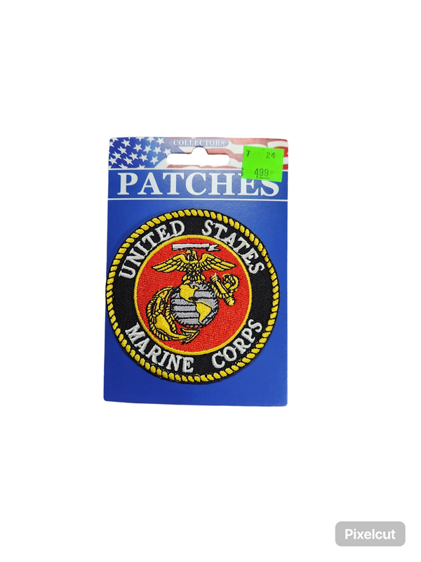 USMC LOGO SLV/GLD PATCH