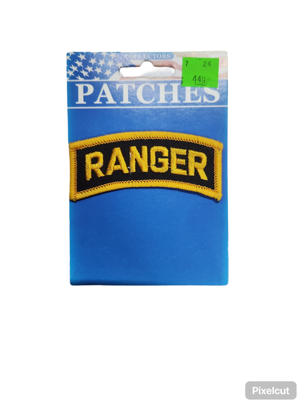 Army Tab Ranger (GLD/BLK) Patch