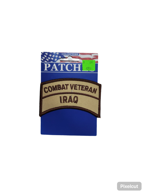 IRAQI FREED. COMBAT VET TAB PATCH