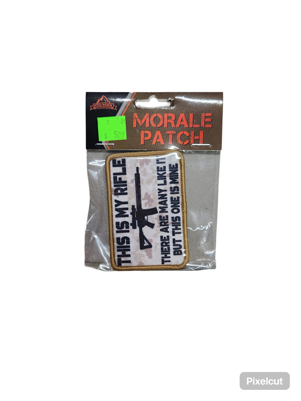 this is my rifle patch velcro