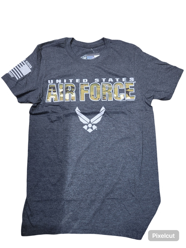 USAF Camo Text T-Shirt