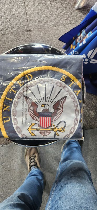 2x3 EMBROIDERED US NAVY