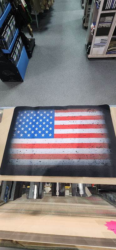 CLEANING MAT AMERICAN FLAG DESIGN