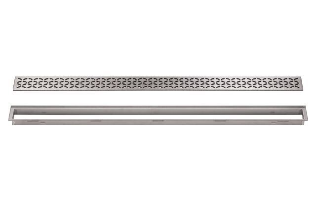 Grate Assembly Floral Brushed Stainless Steel