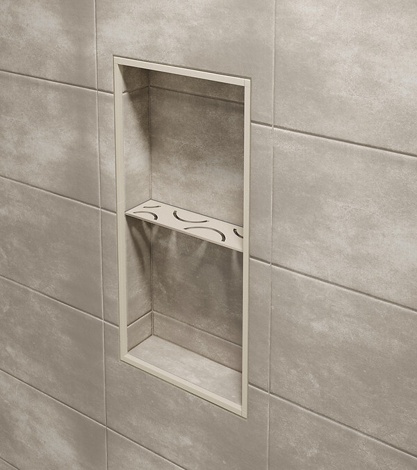 Shelf-N Rectangular shelf for prefabricated Niches