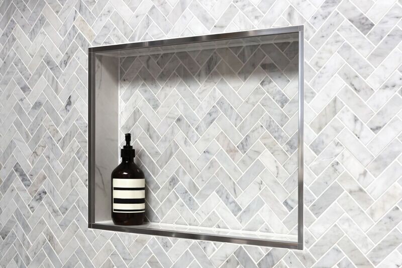 Prefabricated shower niche