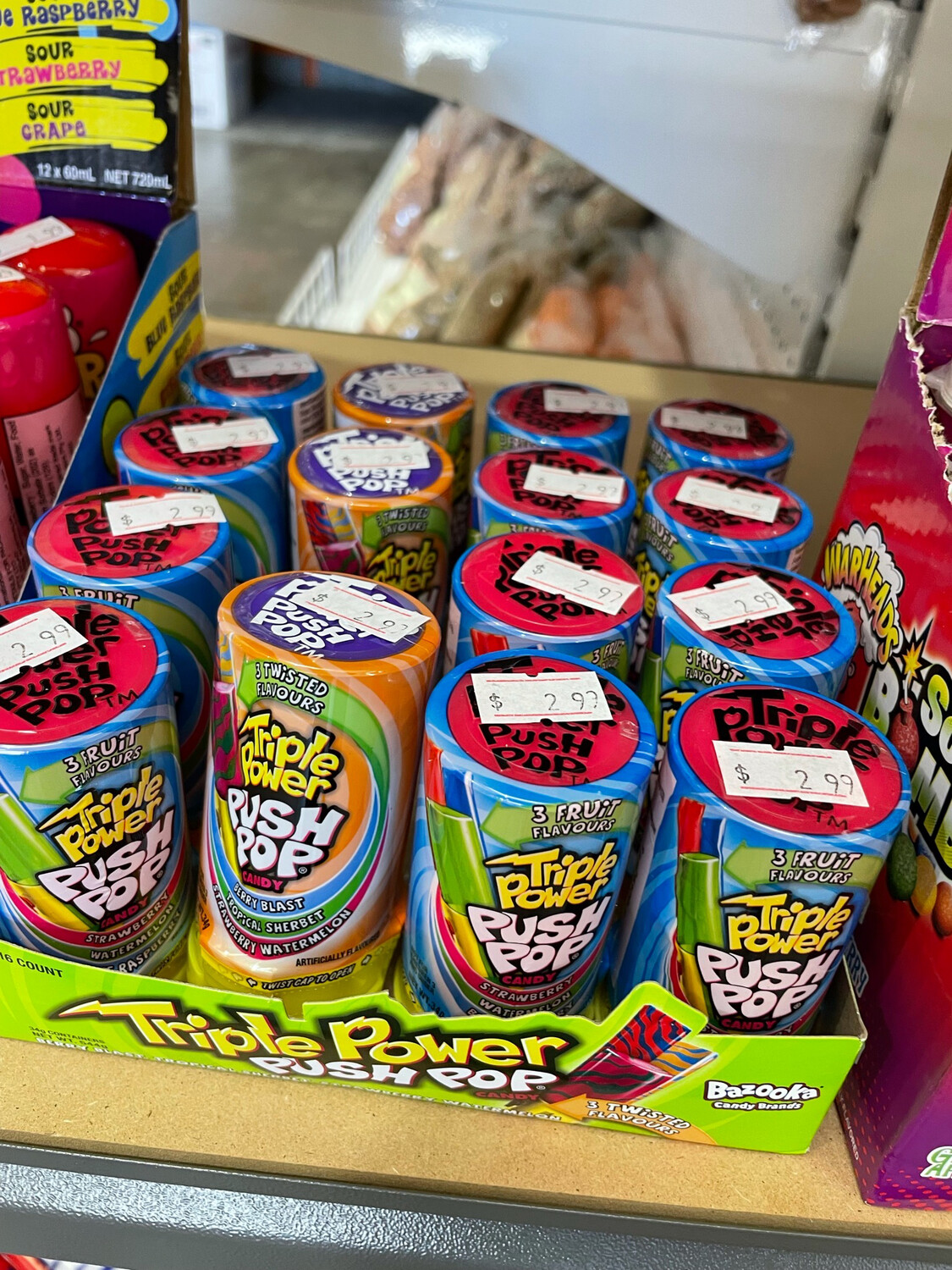 Triple Power Push Pop