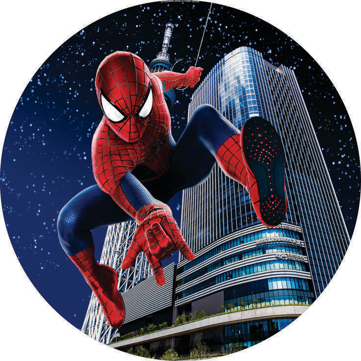 Spider Man Round, Edible Photo Print Paper Cutout for Cake Topper, Cake ...