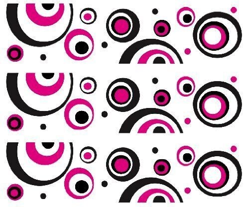 Circle Pattern Cake Border, Photo Print Paper Cutout for Cake Topper ...