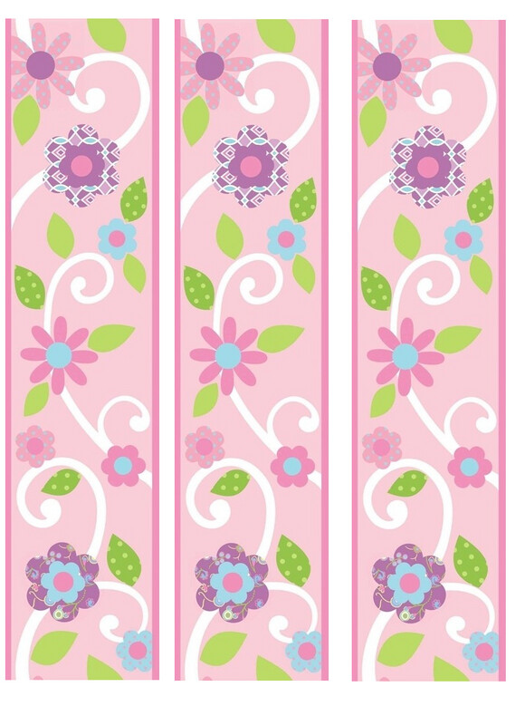 Flower Cake Border, Photo Print Paper Cutout for Cake Topper, Cake ...