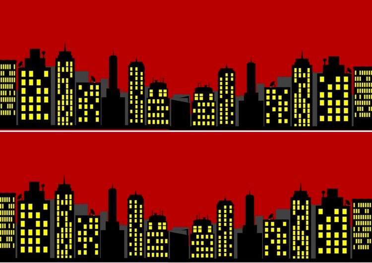 Spiderman Skyline Cake Border, Photo Print Paper Cutout for Cake Topper ...