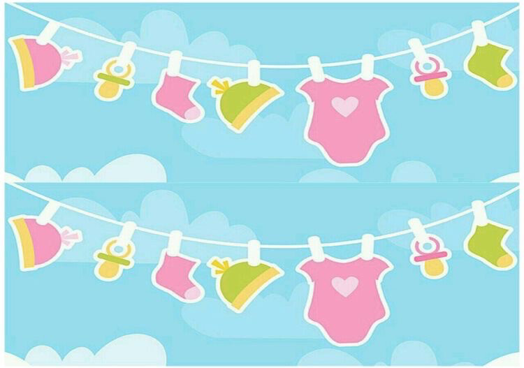 Baby shower Cake Border, Photo Print Paper Cutout for Cake Topper, Cake ...