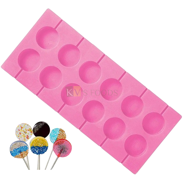 Round Plain Circle Shape Silicone Lollipop, Hard Candy, Isomalt Candy ...