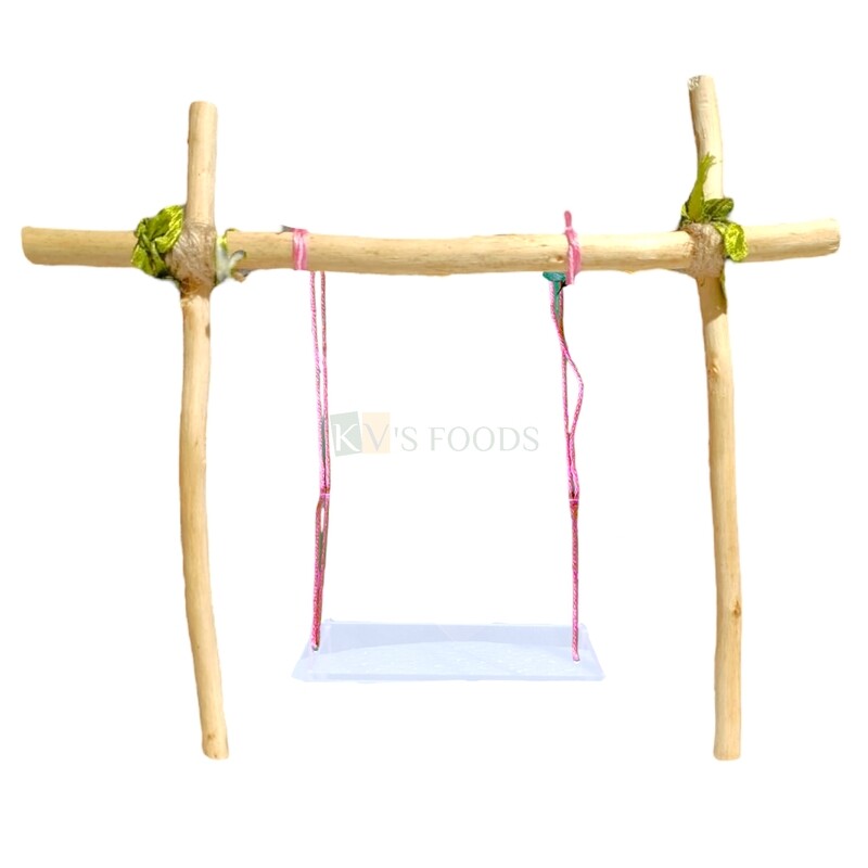 1PC Decorative Wooden & Acrylic Swing Jhula Cake Topper, Baby Shower ...