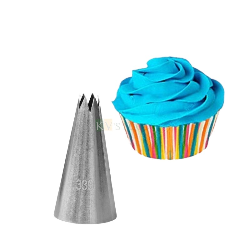 Open Star 6 Teeth Nozzle Tip For Pastry Cookies Cake Icing Piping ...