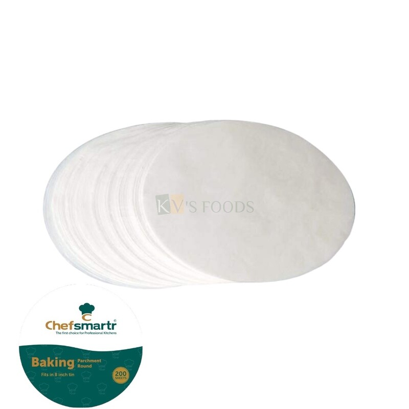 Chefsmartr Rounds Pre-Cut Parchment Papers, Uses for Cake or Pizza ...