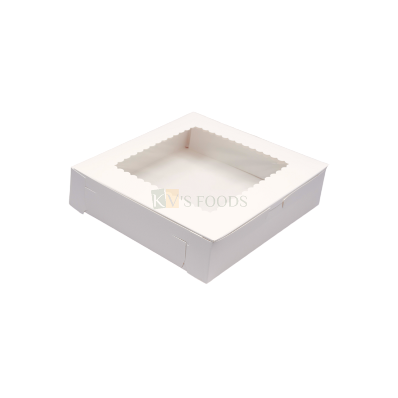 5 PC Set of 9 Brownie White Colour Transparent Window Box Size 10*5.1 ...