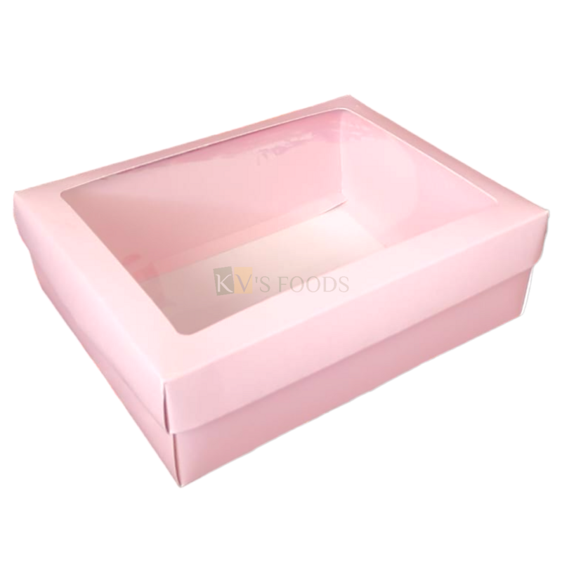 1 PC Pastel Light Pink Colour Multipurpose Chocolate Hamper Box with ...
