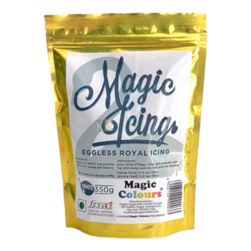 1 Packet White Eggless Royal Icing Powder, Magic Royal Icing, 350 g for ...