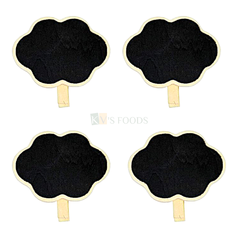 4PC Mini Cloud Shape Chalkboard Clips Set Mini Clothespins Tags, Labels ...