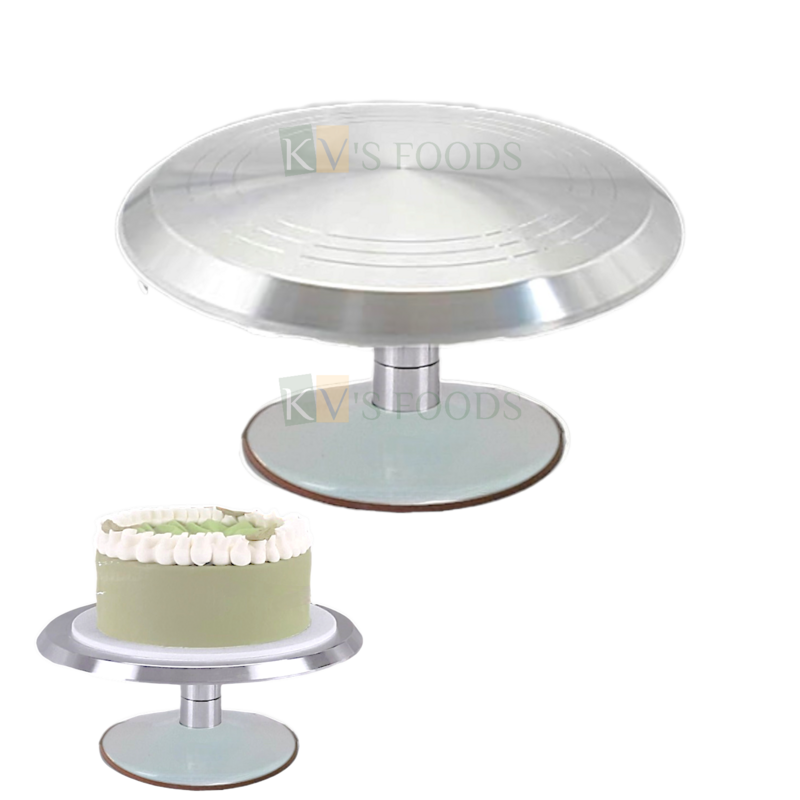 1PC Stainless Steel Detachable 360° Heavy Duty Rotating Cake Turntable ...