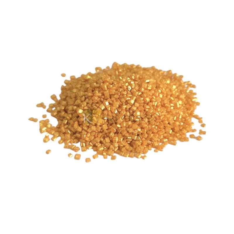 Shiny Golden Colour Small Size Square Shape Sugar Balls Edible ...