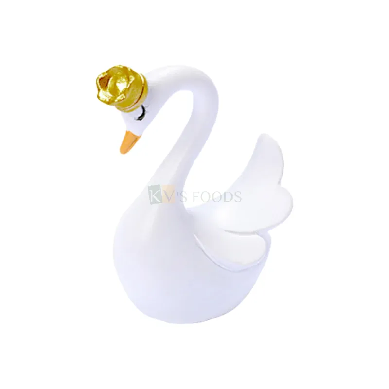 1PC White Swan Animal Small Statue Miniature Figurines Cake Toppers ...