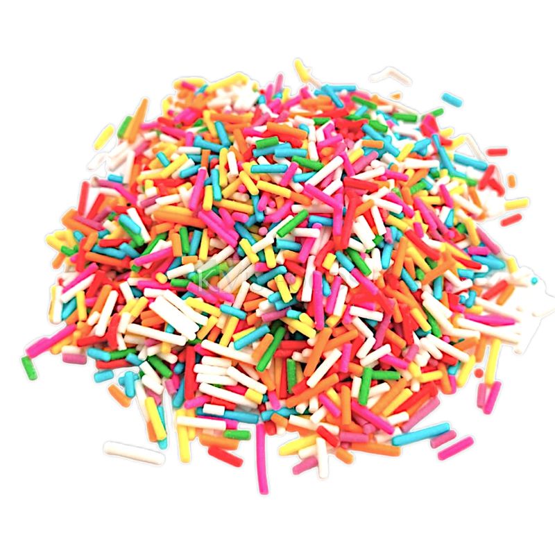 Rainbow Colour Small Vermicelli Edible Sev Sprinkles Confetti ...