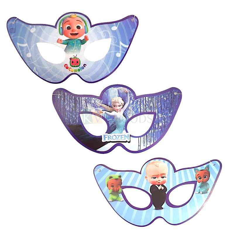 10 PCS Paper Birthday Party Eye Mask With Elastic, Frozen Theme ...