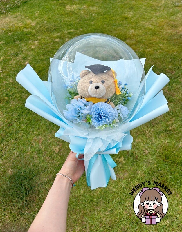 Small Plush Balloon Bouquet (Graduation)