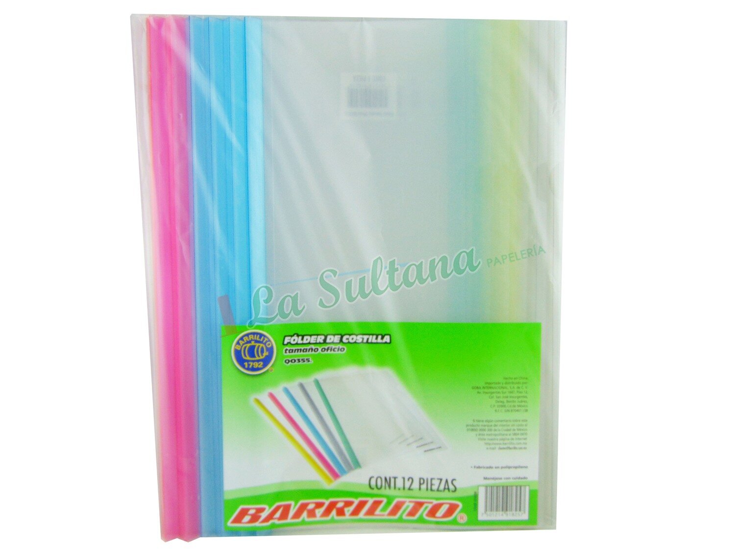 FOLDER DE COSTILLA OFICIO QO355 C/12