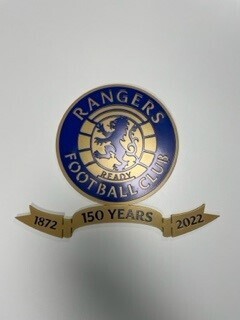 Rangers FC 150 Years Anniversary Crest (200mm)