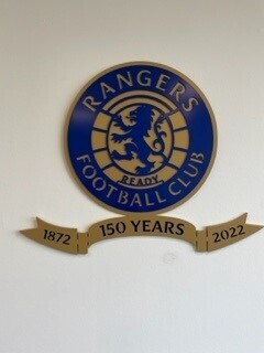 Rangers FC 150 Years Anniversary Crest (400mm)