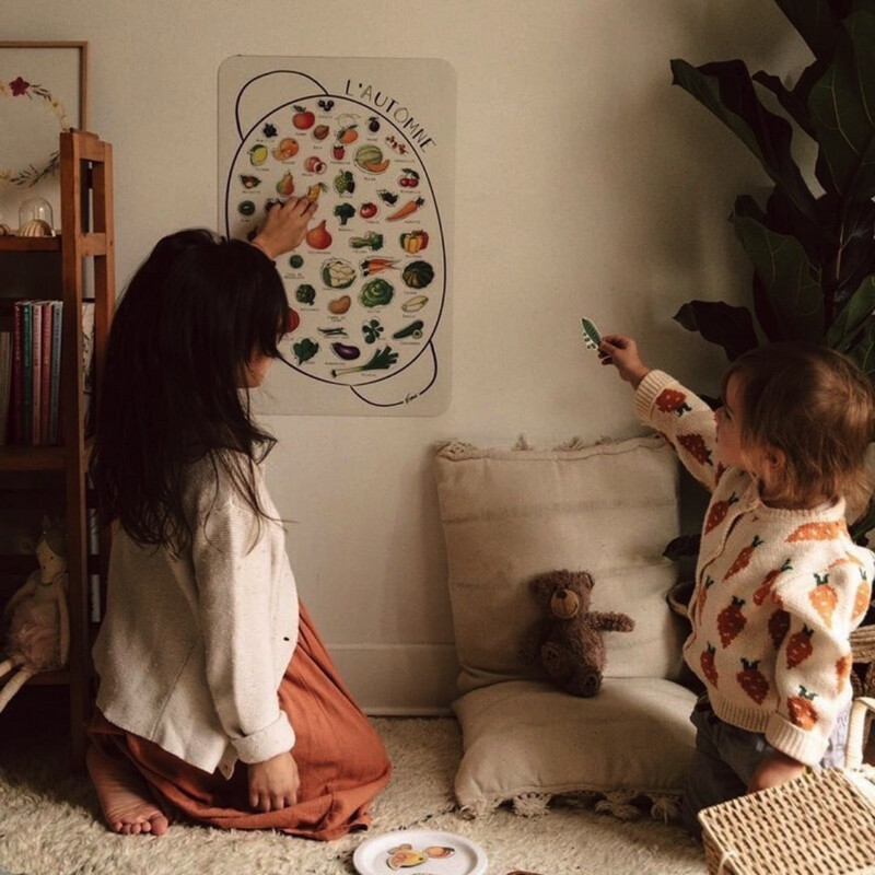 FERFLEX magnetinė lenta ir plakatai CALENDRIER MAGNETIQUE DES SAISONS ...