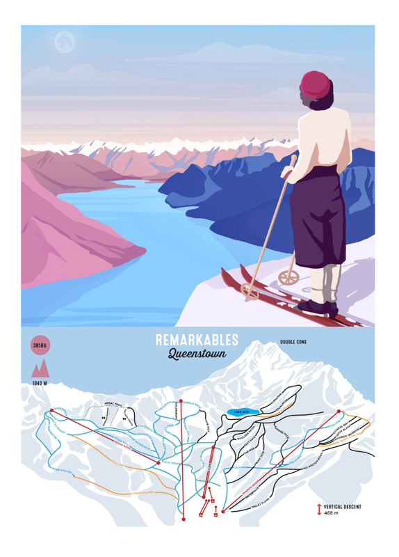 Remarkables Ski map