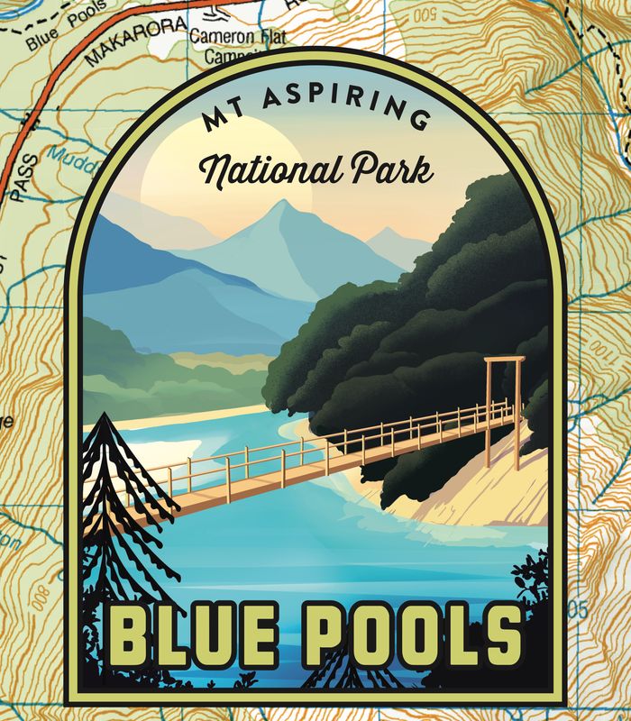 Blue Pools Sticker