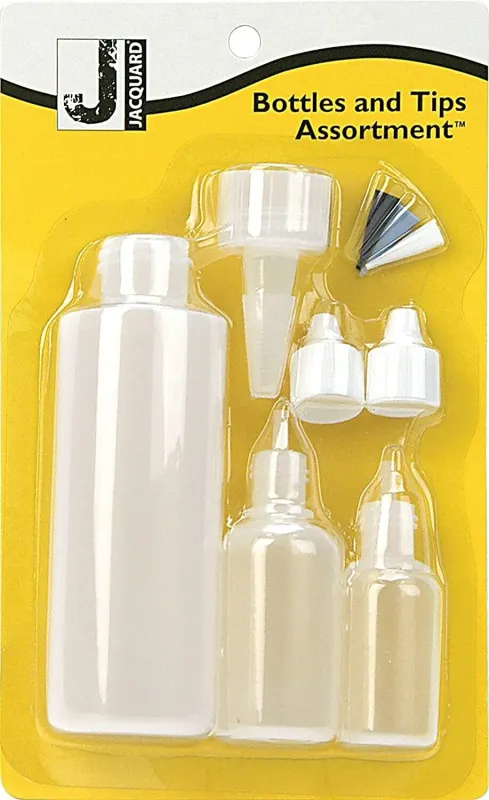 Jacquard Bottle Tip Assortment - 3 Bottles & 4 Tips for Fine Detailing ...