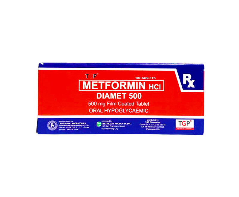 TGP Metformin HCI Diamet 500mg Film-Coated 100 Tablets