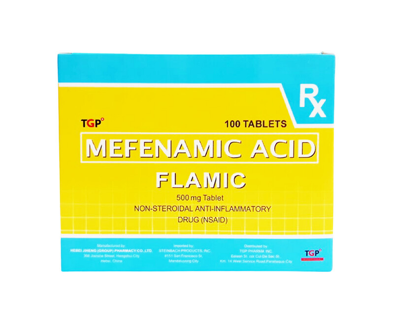 TGP Mefenamic Acid Flamic 500mg 100 Tablets