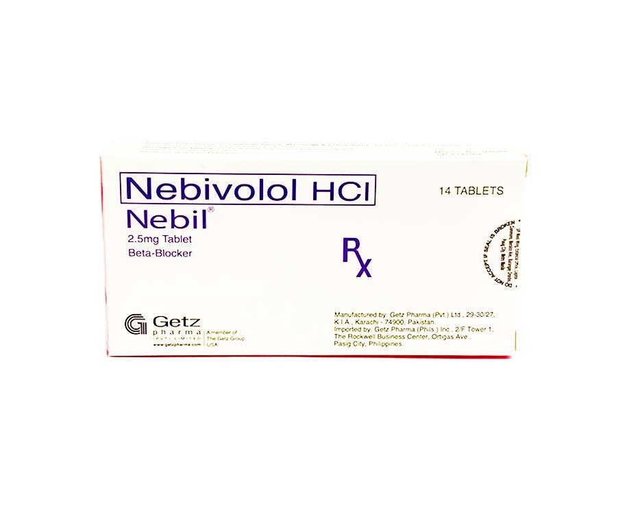 Nebivolol HCI Nebil Beta-Blocker 2.5mg 14 Tablets