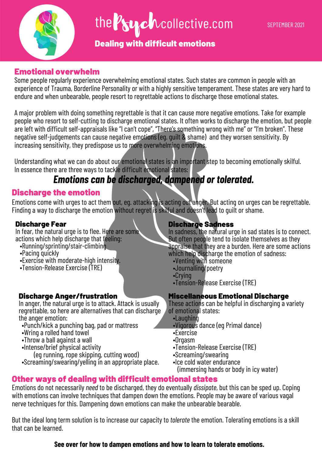 Dealing with Difficult Emotions