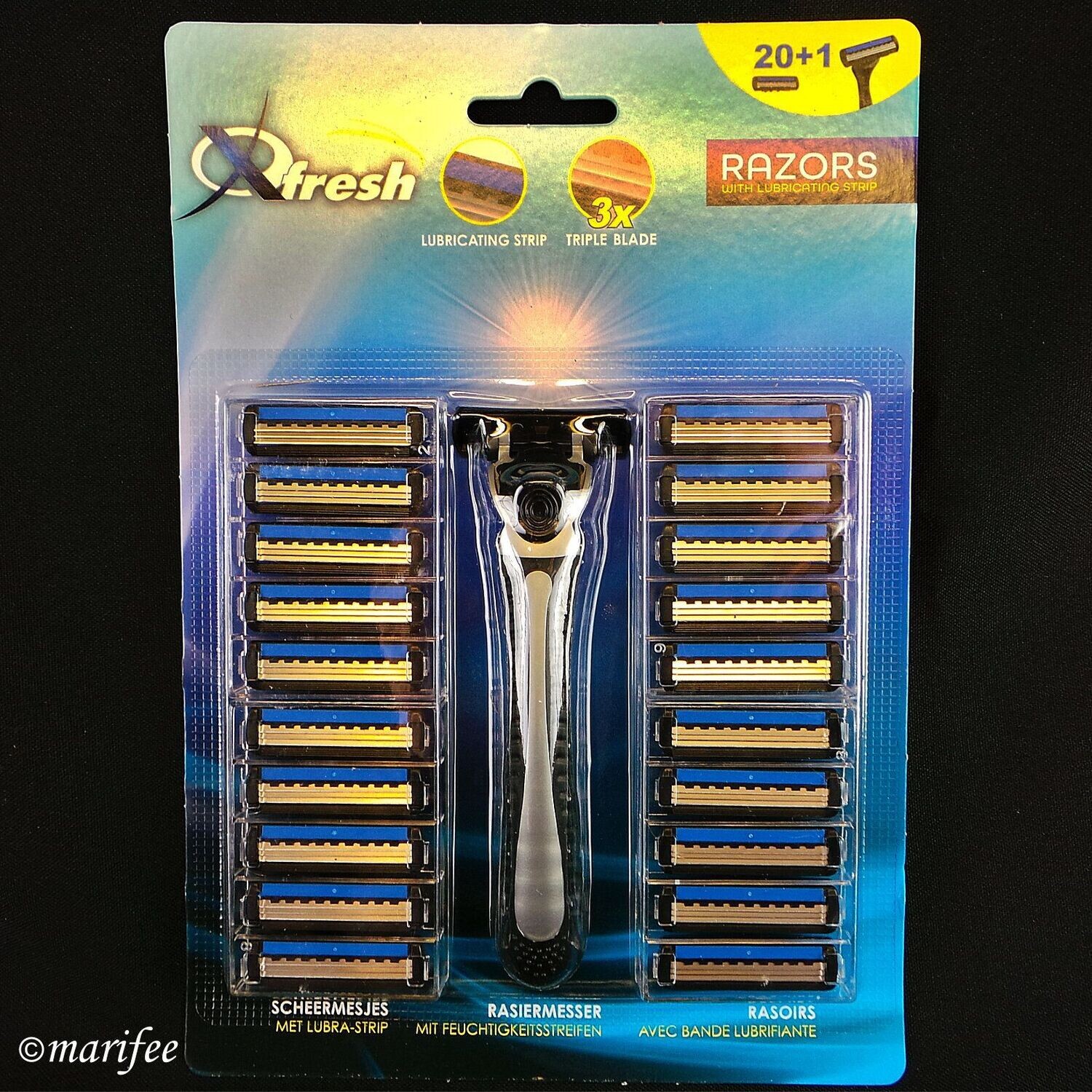 Herren-Rasierer Razors fresh-3-Klingen inkl. 20 Ersatzklingen